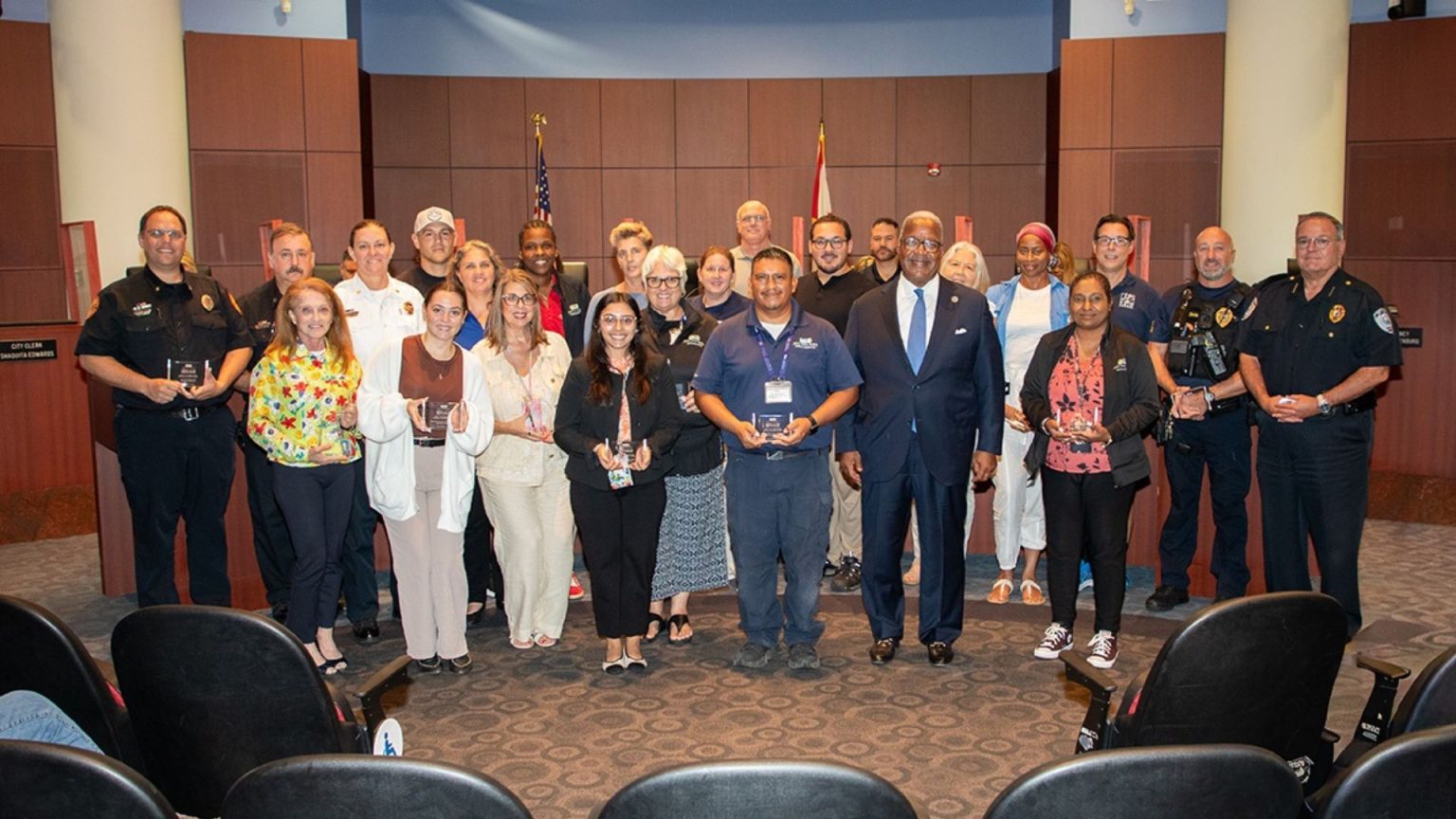Mayor Keith A. James honors staff for their efforts on Fourth on ...