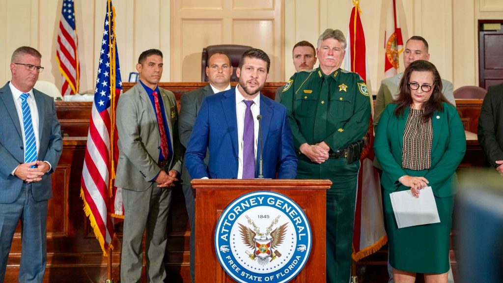 Attorney General James Uthmeier announces grand jury indictment and ...